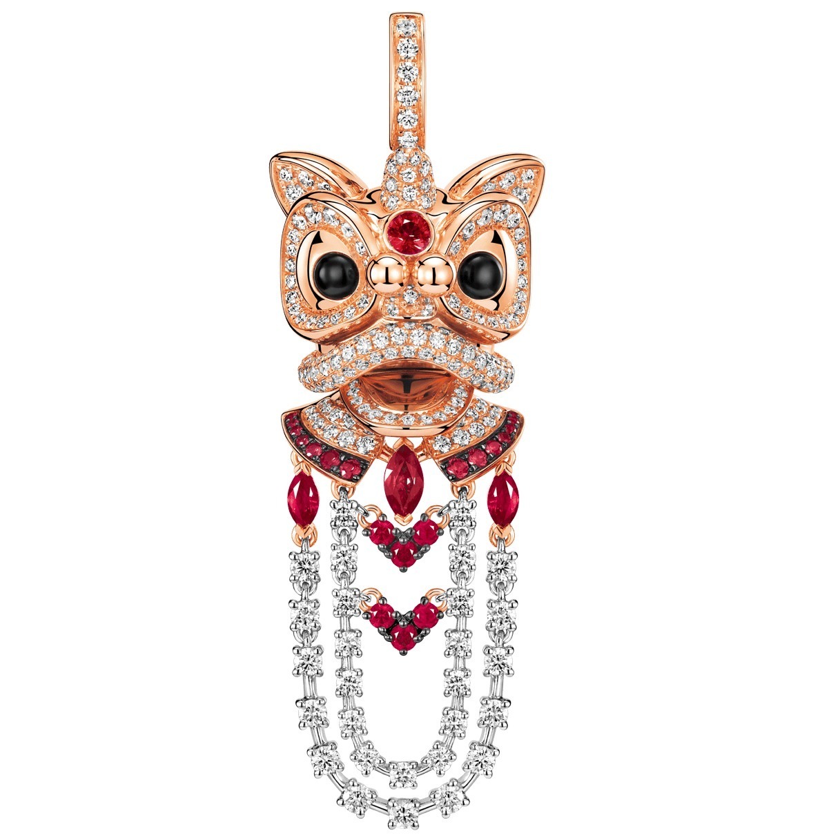 『珠宝』Qeelin 推出 XiXi 和 Bo Bo 系列新作：生肖龙，红宝石舞狮 | iDaily Jewelry · 每日珠宝杂志