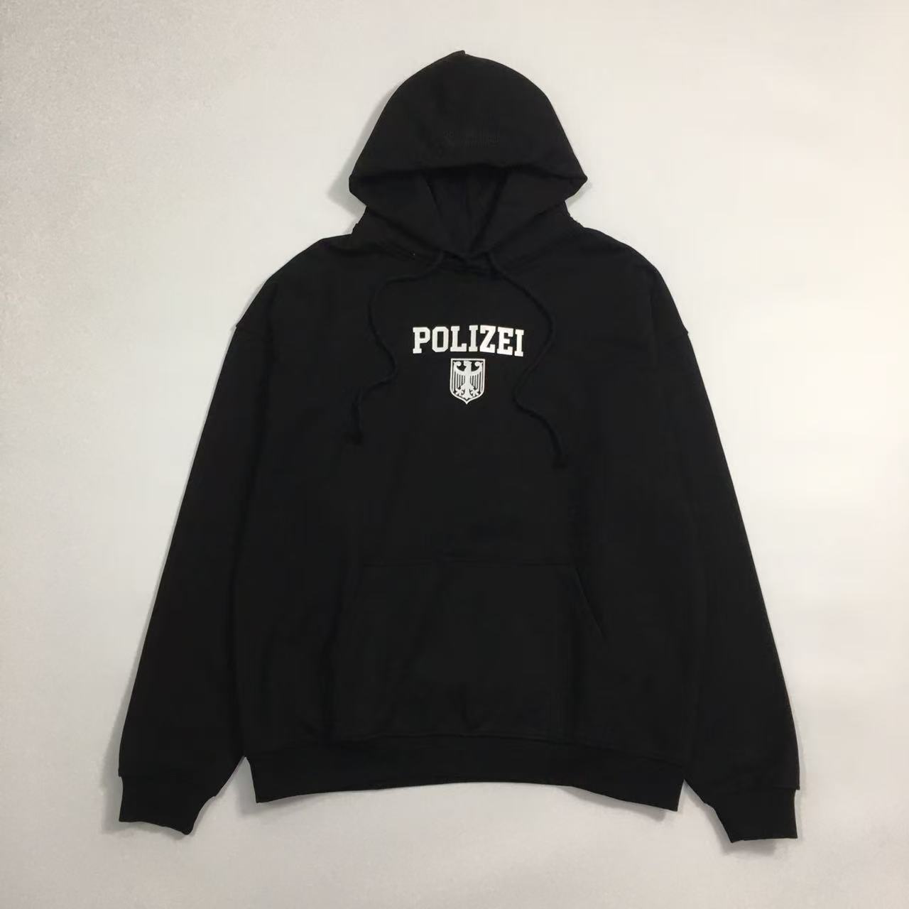 VETEMENTS POLIZEI OVERSIZED HOODIE – BLACKJASON7