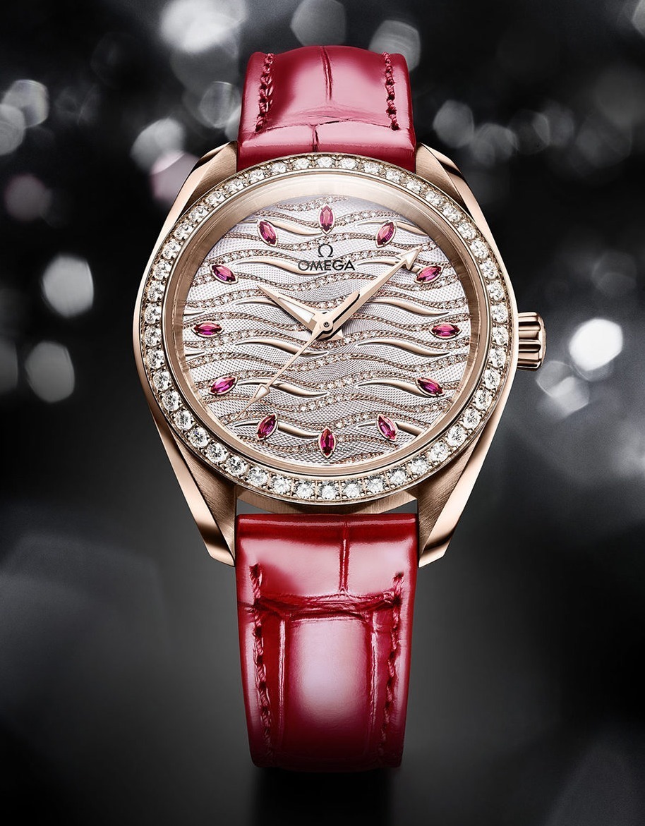 『珠宝表』OMEGA 推出 Seamaster Aqua Terra 珠宝腕表：红宝石时标 | iDaily Watch · 每日腕表杂志