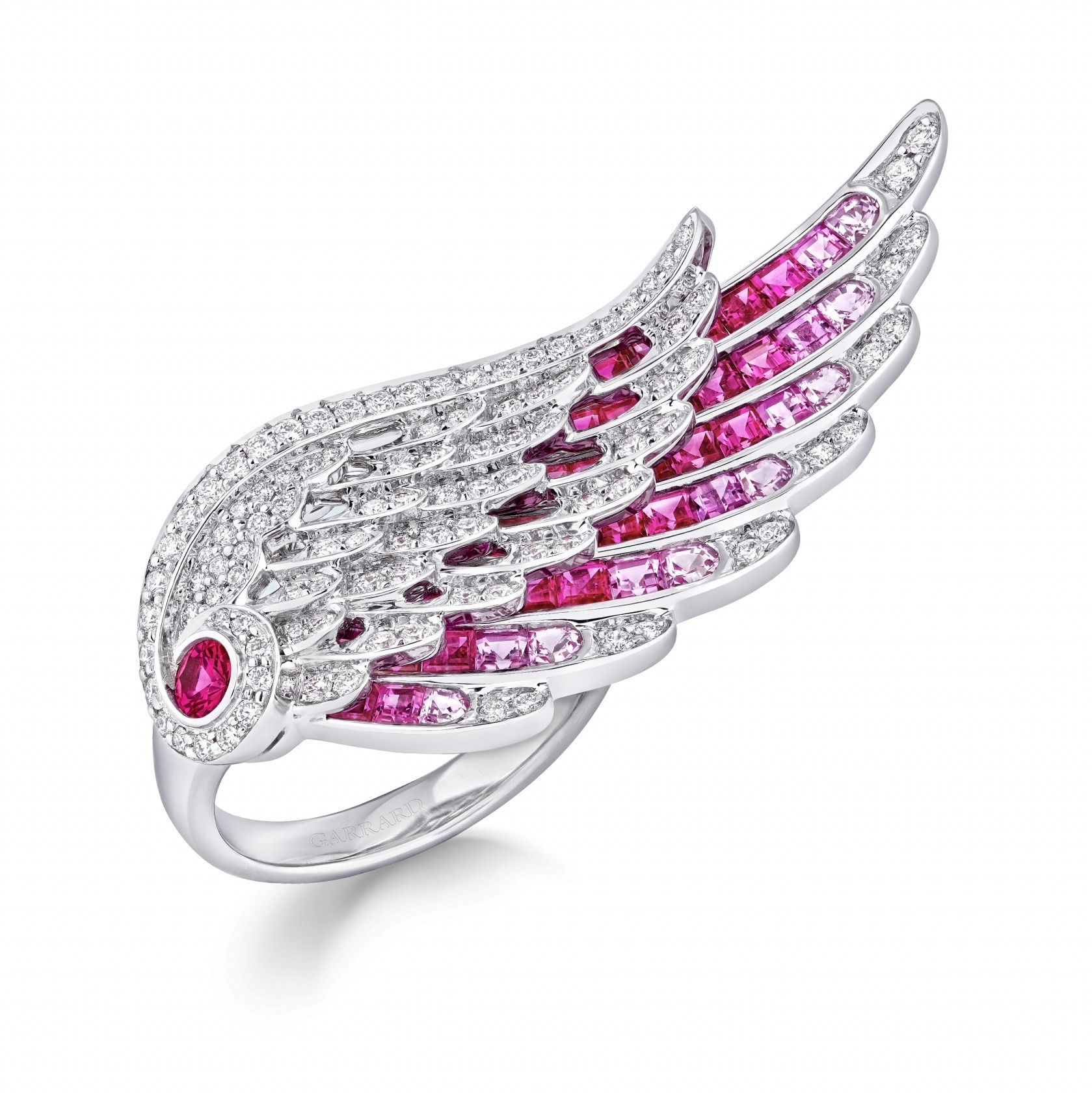 Garrard 杰拉德 Wings Embrace 羽翼戒指 | iDaily Jewelry · 每日珠宝杂志