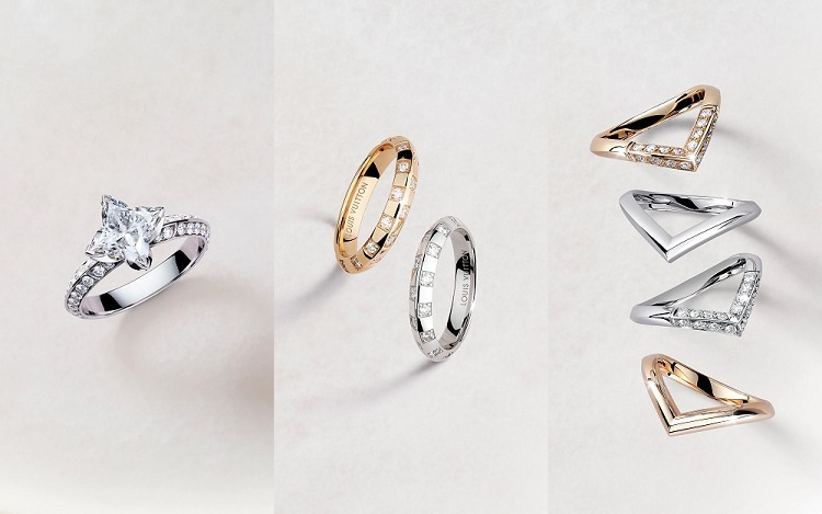 『珠宝』Louis Vuitton 推出 LV Diamonds 系列：星形钻石切割，「V」字形与棋盘格元素 | iDaily Jewelry ...
