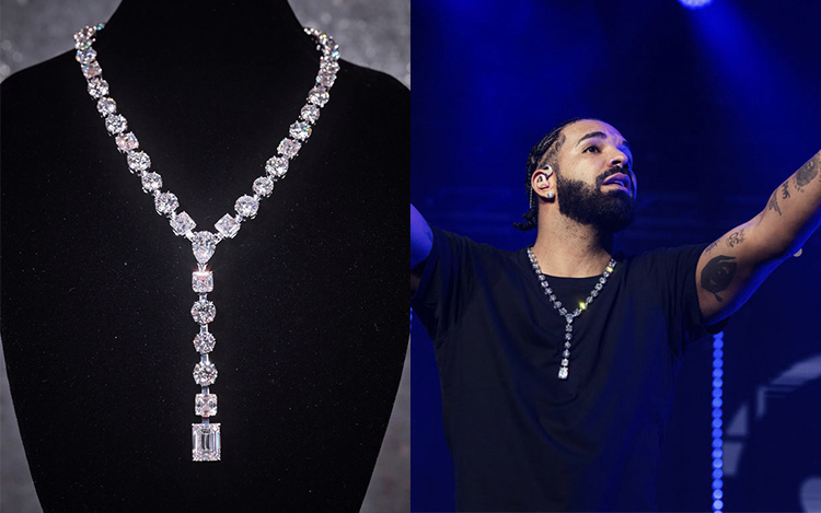 『珠宝』全球一周：Drake 公布定制款「Previous Engagements」钻石项链，镶嵌351.38ct钻石 | iDaily ...