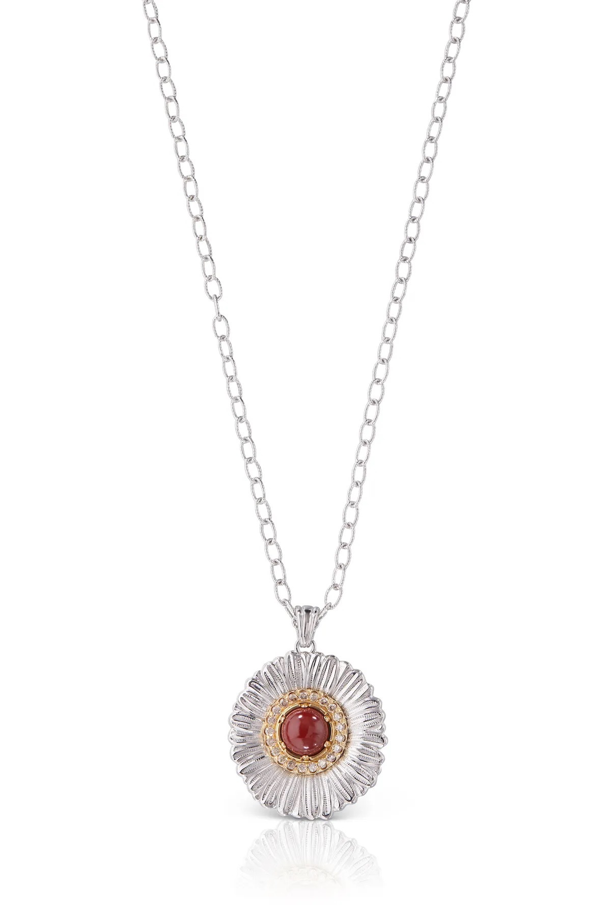 『珠宝』Buccellati 推出 Blossoms 新作：雏菊与红碧玉 | iDaily Jewelry · 每日珠宝杂志