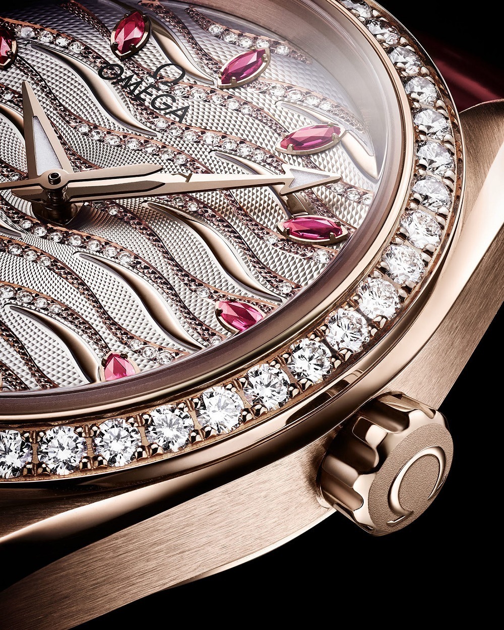 『珠宝表』OMEGA 推出 Seamaster Aqua Terra 珠宝腕表：红宝石时标 | iDaily Watch · 每日腕表杂志