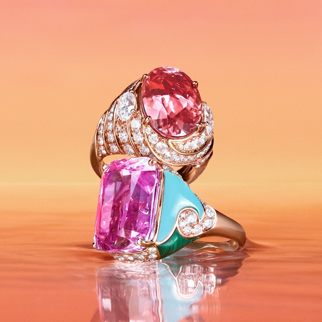『珠宝』BVLGARI 推出 Color Journeys 系列第三篇章：紫锂辉石和摩根石 | iDaily Jewelry · 每日珠宝杂志