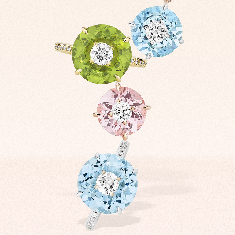 『珠宝』Boghossian 推出 Inlay Crush 系列：圆形钻石与彩色宝石 | iDaily Jewelry · 每日珠宝杂志