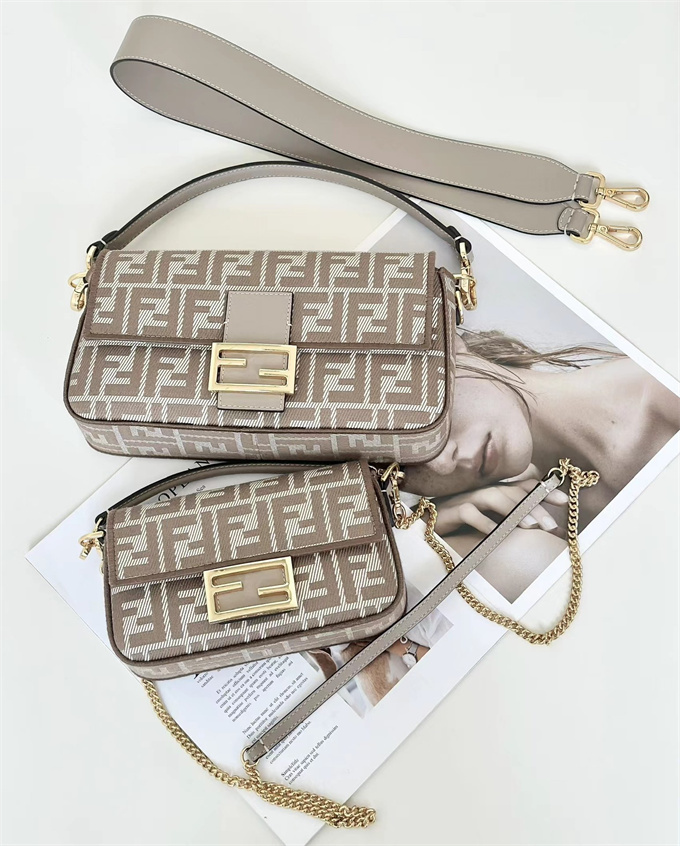 fendi baguette mini ff jacquard shoulder bag #8660a [fdbb04444_01] - $0 ...