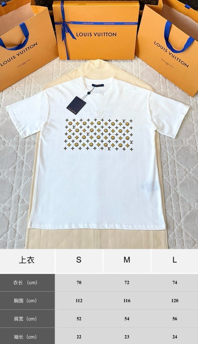 lv louis vuitton rainbow smiley face print t-shirt [lvc0213_01] - $0.00 ...